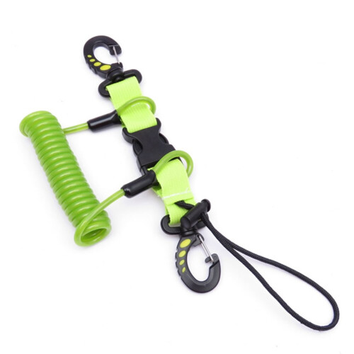 Scuba Diving Lanyard Coil Springs Camera Lanyard Spiral with Ring Dive ...