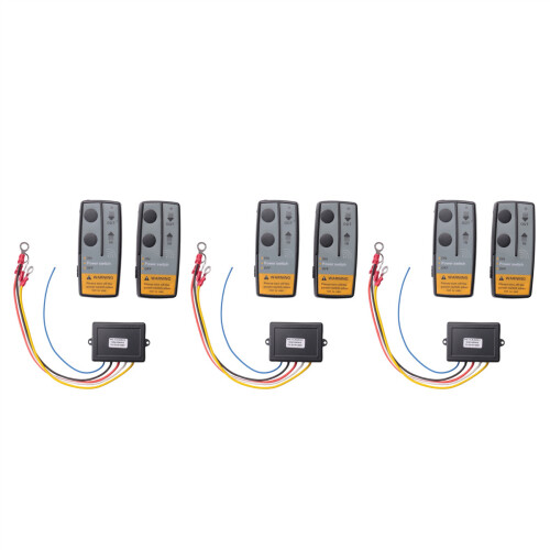 3Set 12V 24V 2.4G 50M Universal Car Wireless Winch Crane Remote Control ...