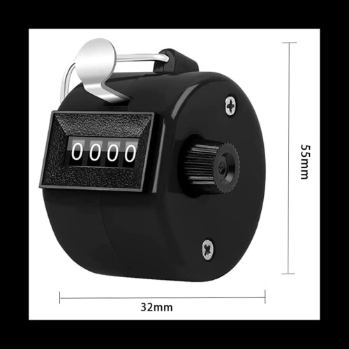 Pack of 4 Counter Clicker 4-Digit Number Count,Handheld Mechanical ...