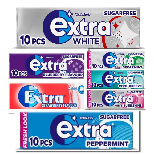 (Pack Of 10) Wrigley's Extra Chewing Gum Mix Flavour on OnBuy