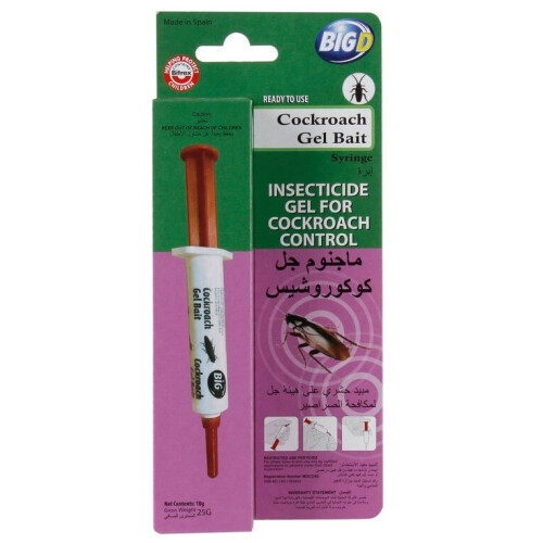 Big D Extreme Power Gel Syringe for Cockroaches (25 g) | Fast-Acting ...