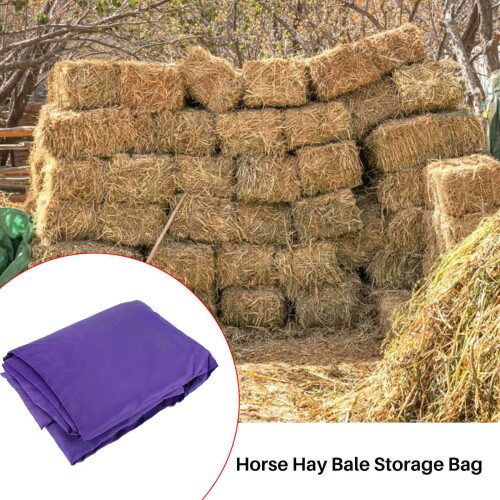 Hay Bale Storage Bag, Extra Large Tote Hay Bale Carry Bag, Foldable ...