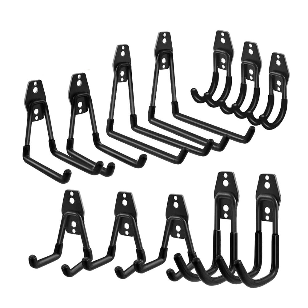 12 Pack Garage Hooks Heavy Duty Bicycle Hanger Storage Hooks for Garage ...