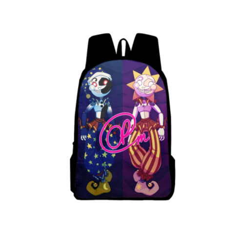 (Purple Backpack) Fnaf Sundrop Moondrop Backpack Students Kids School ...