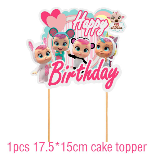 (Big Cake Inserts) Cry Babies Magic Tears Theme Birthday Party Banner ...