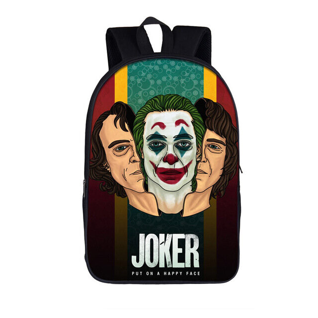 Joker Be reborn backpack Joaquin Phoenix women men rucksack teenager ...