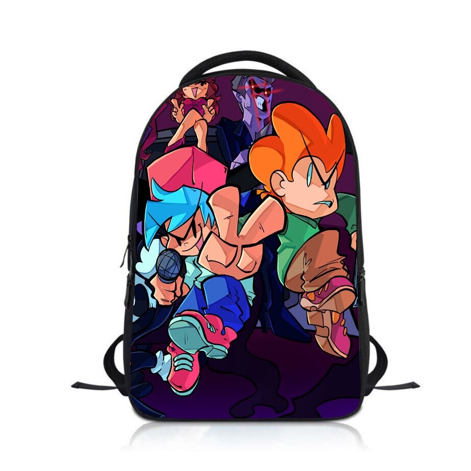 12 Inch Game Friday Night Funkin School bag Kids Zipper Bookbag Boys ...