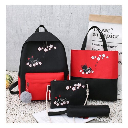 College Students' Canvas Backpack Primary School Senior school Student ...