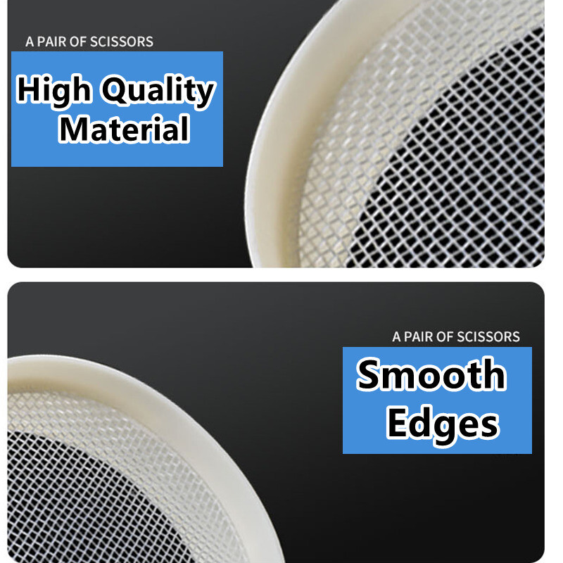 (a-120Mesh 0.125mm 20cm Diameter) 20cm Round Nylon Mesh Flour Sieve ...