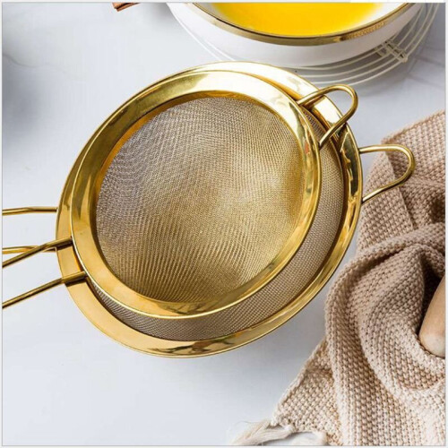 (a-20CM) Nordic Style Hand-held Household Stainless Steel Flour Sieve ...