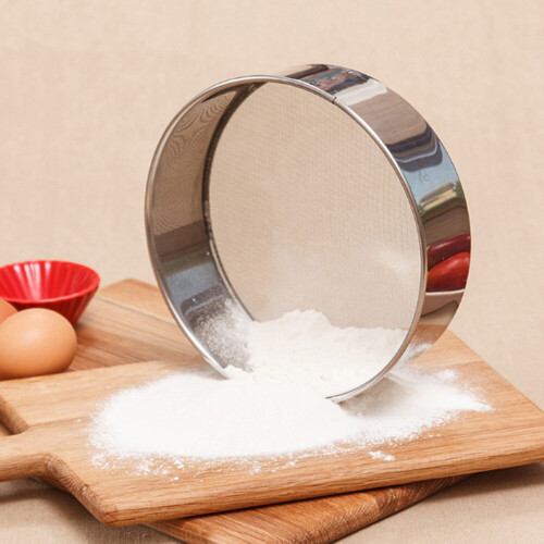 Stainless Steel Flour Sieve Kitchen Fine Mesh Strainer Sieve Sugar ...
