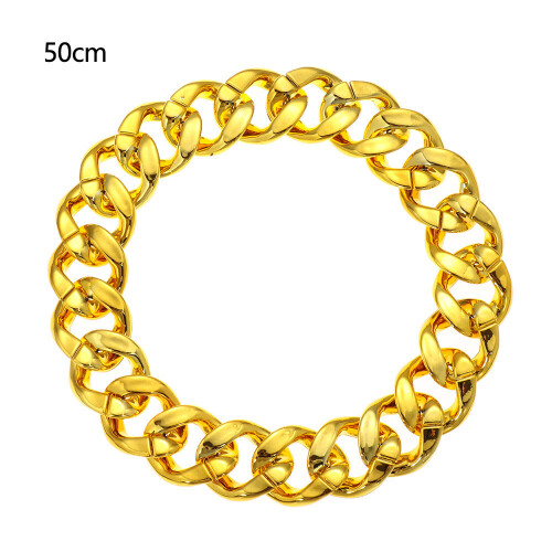 Hip Hop Big Acrylic Chunky Chain Necklace Men Punk Oversized Large ...