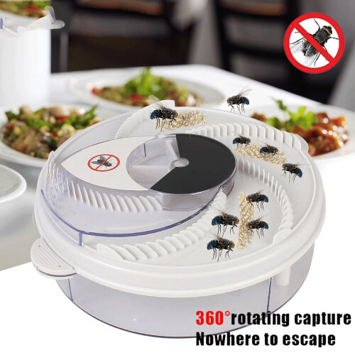 USB Electric Rotating Fly Trap Fly Catcher Killer Catcher Flytrap Pest ...