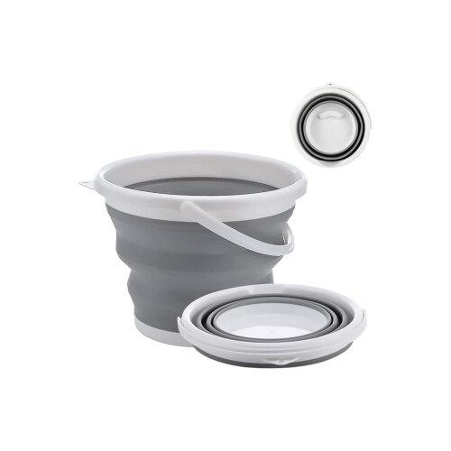 AIWANTO Foldable Bucket Portable Folding Buckets for Cleaning Fishing ...