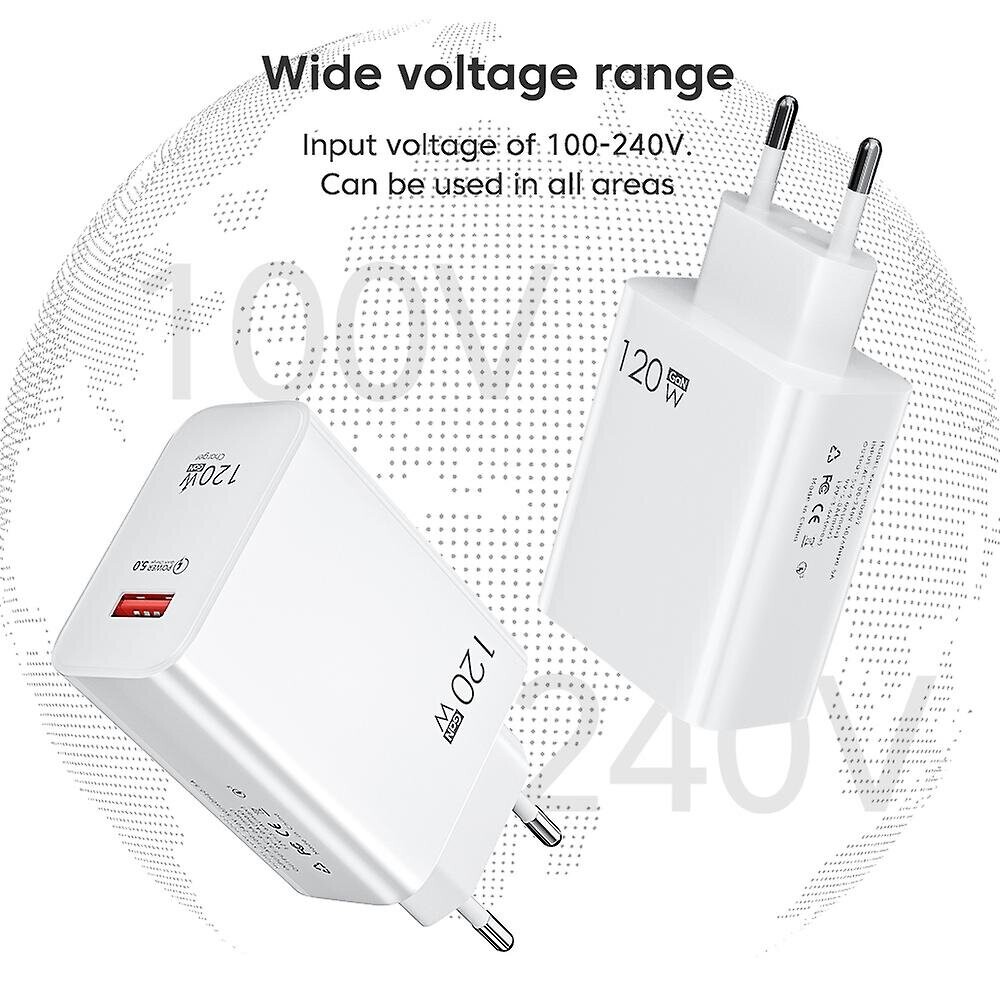 120W Super Fast Charging British Standard Charger Extreme Charging Head ...