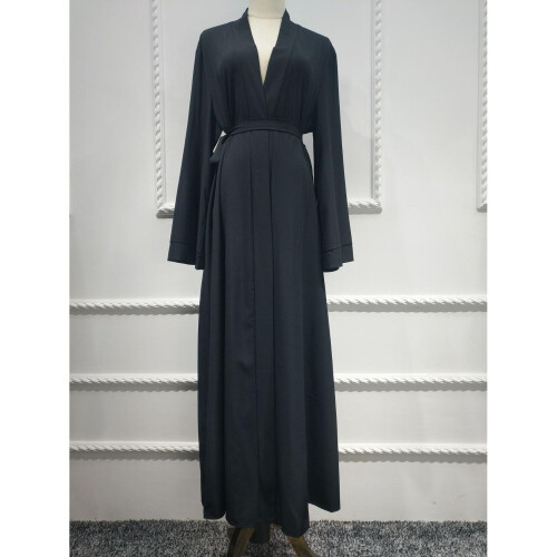 Plain Abaya Dubai Kimono Cardigan Turkey Hijab Muslim Dress African Dresses Abayas For Women ...