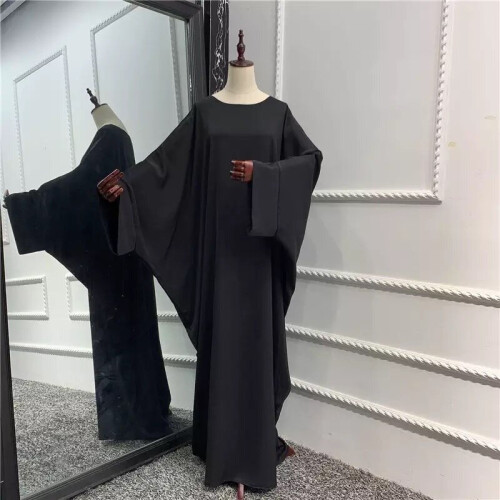 Morocco Abaya Women Dubai Kaftan Batwing Sleeve Maxi Dress Muslim ...