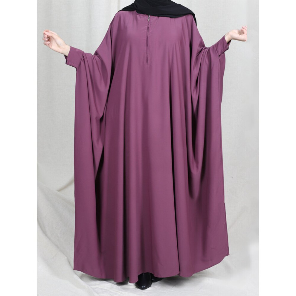 Nida Jilbab Women Muslim One-piece Prayer Dress Long Batwing Abaya ...