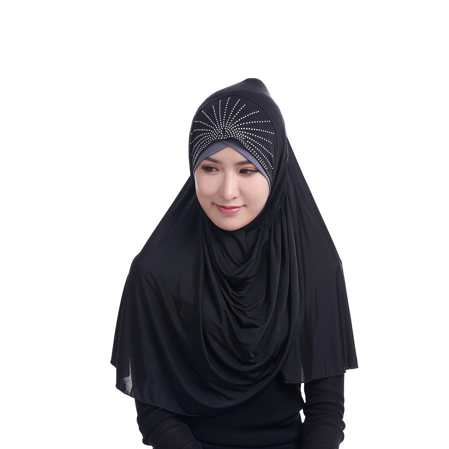 Muslim Women Hijab One Piece Amira Headscarf Islamic Hijabs Turban ...