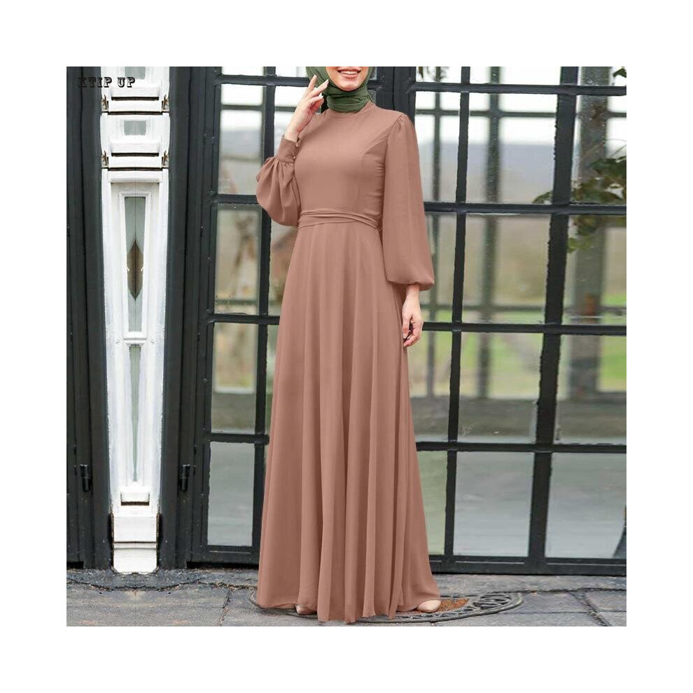 Eid Muslim Maxi Dress Long Khimar Islamic Worship Robe hijab Abaya ...