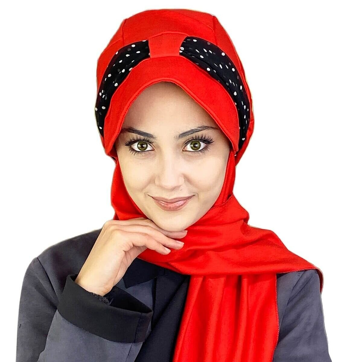 Red Atk?l? Scarf Hat Islamic Muslim Women Scarf Hijab Which Are ...