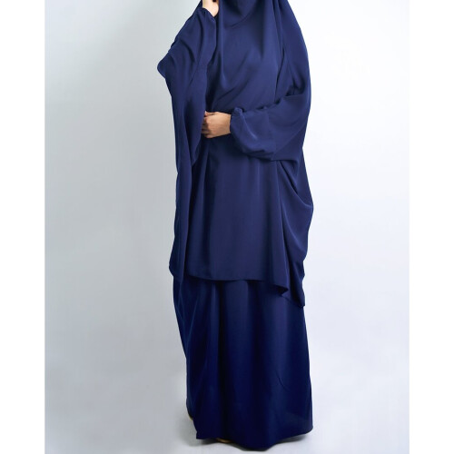 Prayer Garment Women Muslim Two Piece Skirts Set Khimar Islamic ...