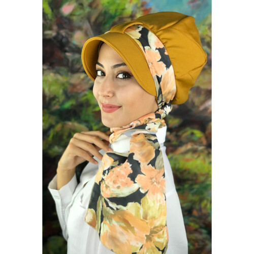 Islamic Muslim Women Hijab Single Size Bathing Cap Beret Ready Shawl ...