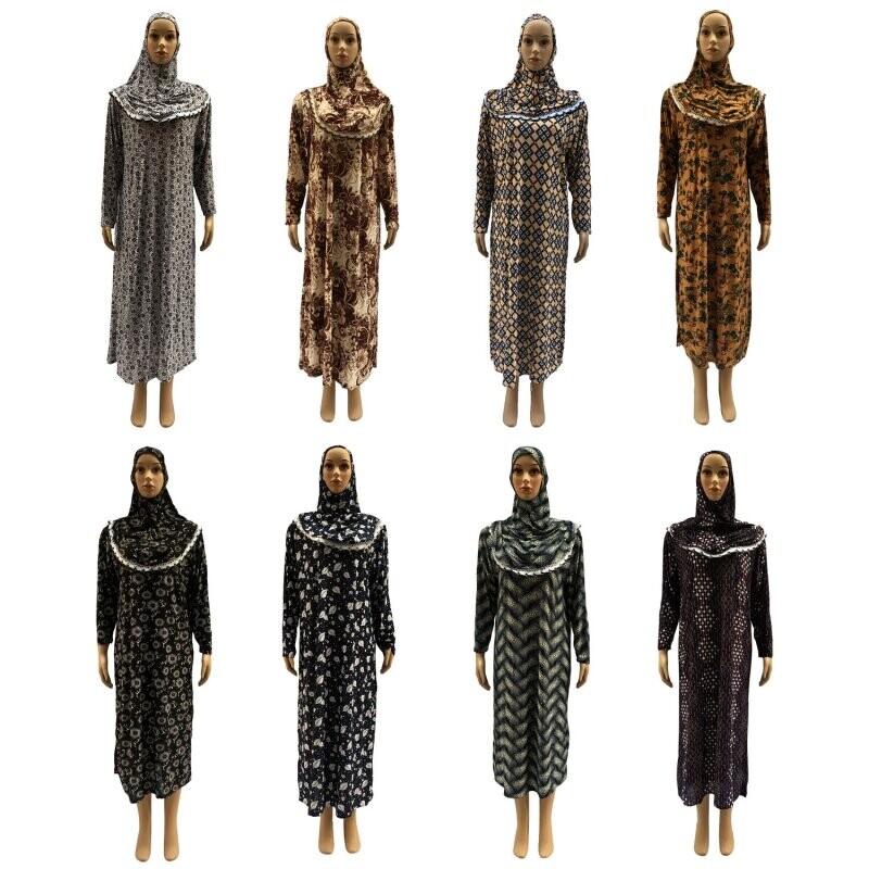 1Pcs Islam Women Ihram Khimar Burka Niqab Muslim Hajj Umrah UAE Ehram ...