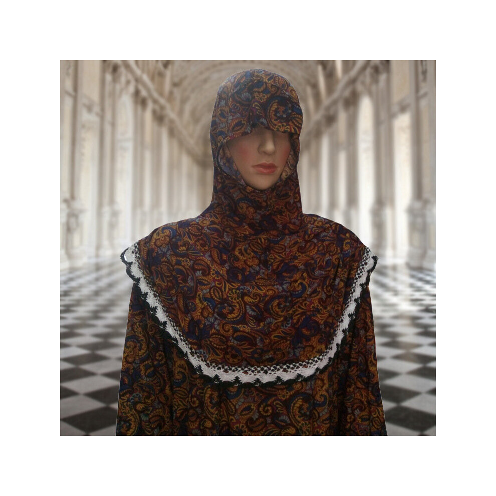 1Pcs Islam Women Ihram Khimar Burka Niqab Muslim Hajj Umrah UAE Ehram ...