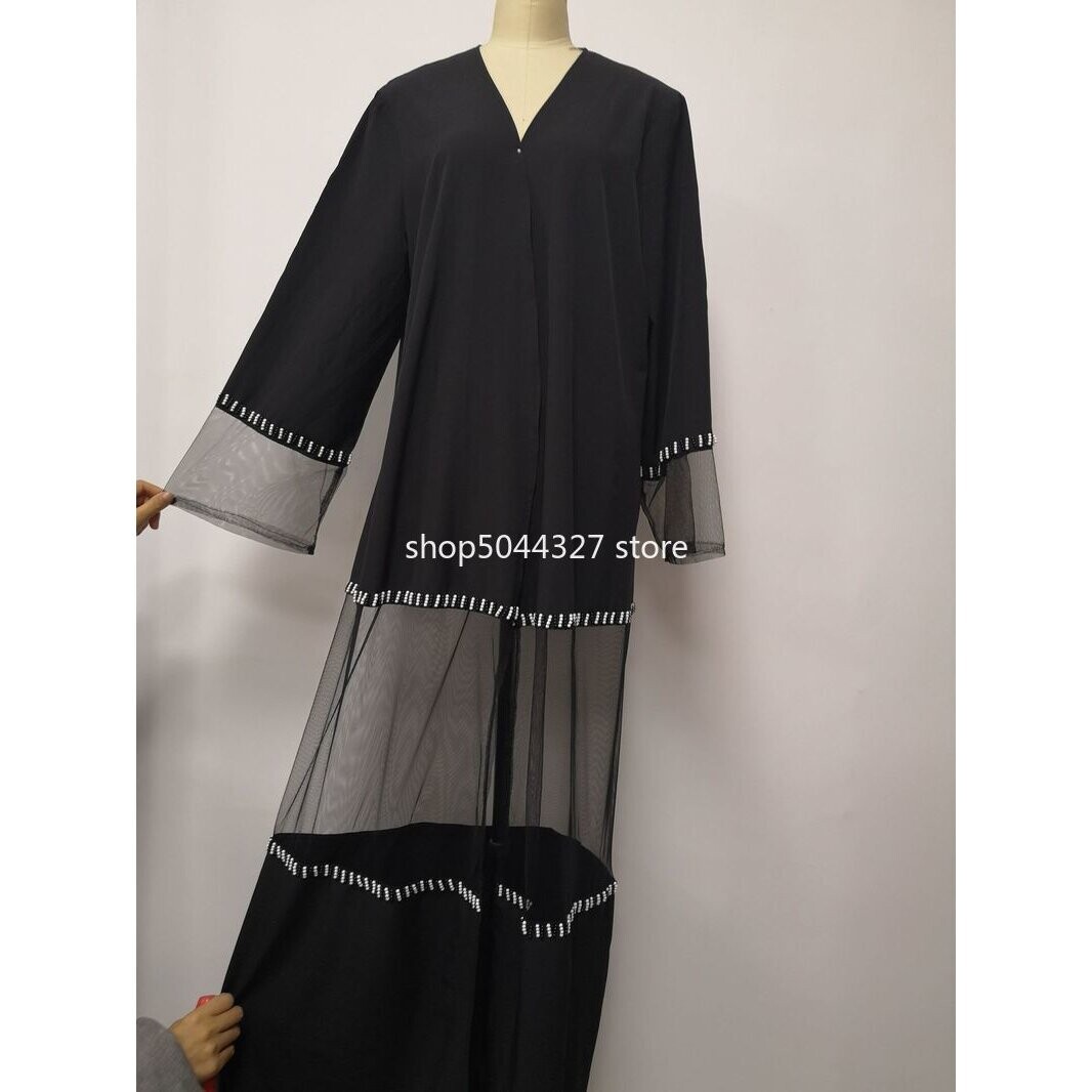 Ramadan Arabic Abaya Cardigan Muslim Hijab Dress Islamic Clothing Women ...
