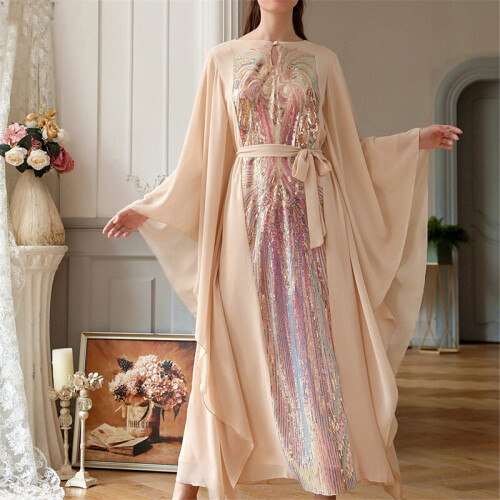 Muslim Kaftan Hijab Dress Women Abaya Dubai Caftan Marocain Turkey Islamic Clothing Robe Longue ...