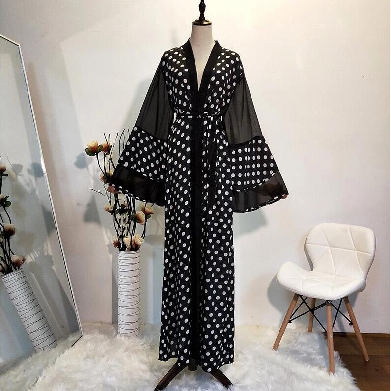 Ramadan Abaya Kaftan Dubai Kimono Cardigan Muslim Hijab Dress Abayas For Women Oman Caftan ...