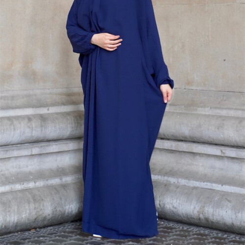 Ramadan Abaya Dubai Turkey Solid Dress Femme Musulman Eid Muslim Hijab ...