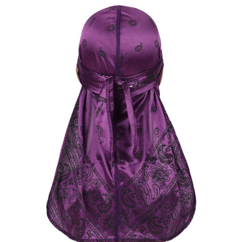 Hair Accessories Silky Durag Bandanas Insect Print Hats For Women Men ...