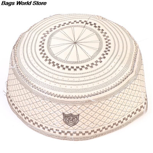 Muslim Hats Cotton Embroidery Arab Men Prayer Hat Musliman Turban Man ...