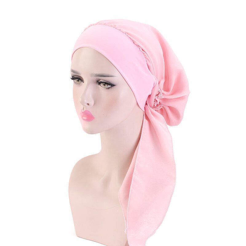 printed flowers women inner hijabs cap muslim head scarf turban bonnet ...