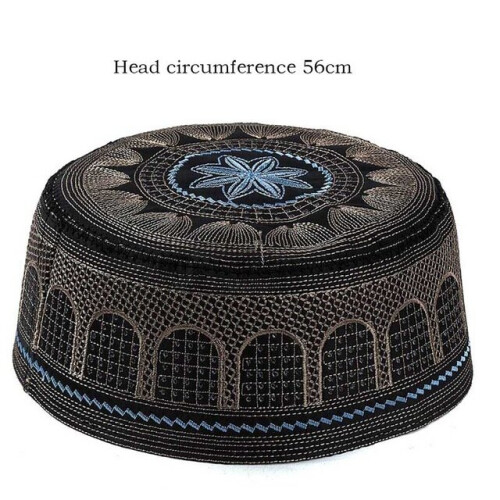 Muslim Men Prayer Hats Cotton Embroidery Caps Arab Man Saudi Arabia ...