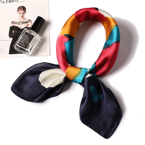 70*70cm women scarf silk hijabs neck kerchief head tie band ribbon ...