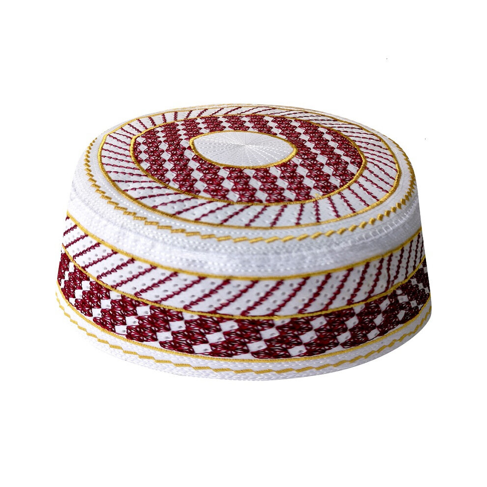 5 Piece Men Muslim Prayer Hats Kufi Turban Islamic Cap Arabic Saudi ...