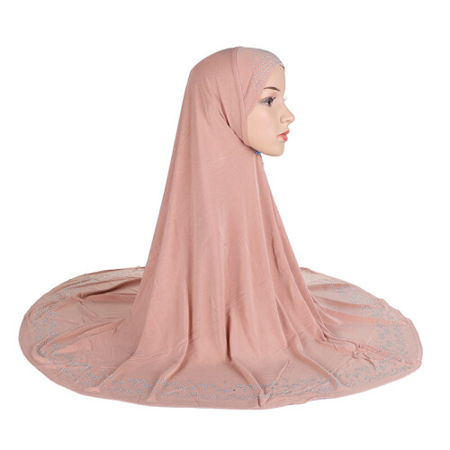 Big Size Muslim Women Ramadan Prayer Shawls Islamic Hijab Niqab Instant