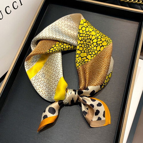 Print 100% Natural Real Silk Scarf Women Small 53x53cm Square Shawl ...