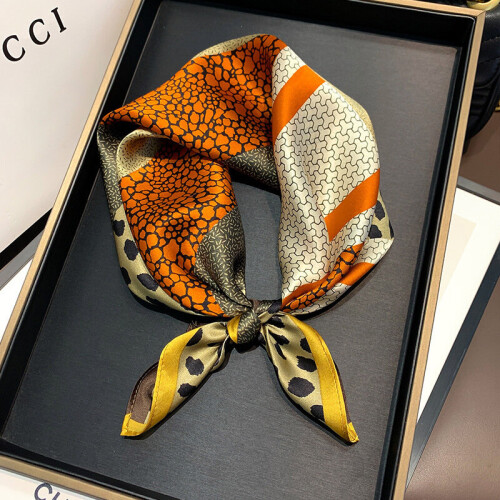 Print 100% Natural Real Silk Scarf Women Small 53x53cm Square Shawl ...