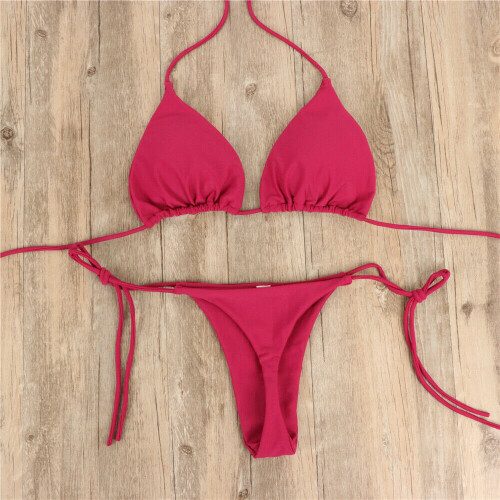 Sexy Bikini Push Up Women Swimsuits Female Micro Bikini Set Solid ...