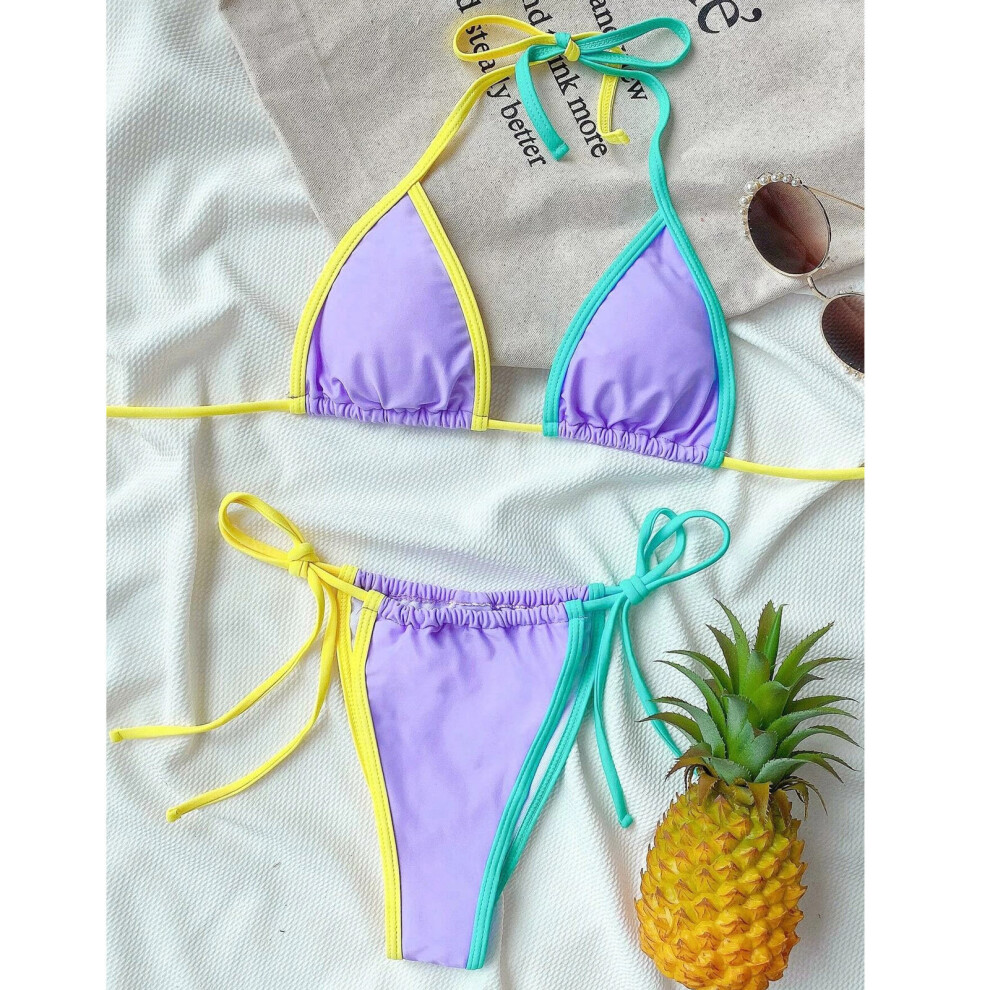 Sexy Thong Micro Bikinis Women Swimsuits Border Push up Swimwear Female ...
