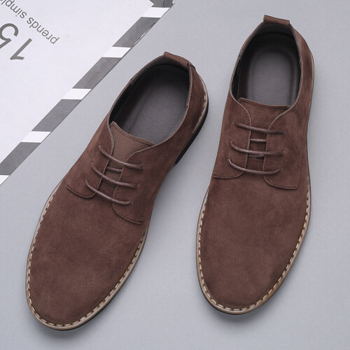 (Brown Beige-47) Men's Shoe Leather Casual Shoes Formal Shoe Men's ...