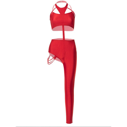 Mid-night Club Birthday Party Asymmetric Red Matching Sets Mini Tube ...