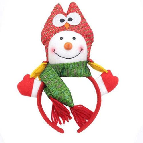 Christmas Santa Headband Plush Snowman Headbands For Girls Snowman Hair ...
