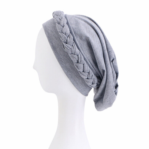 Muslim Braided Turban Hat for Woman Bohemian Style Headscarf Stretchy ...