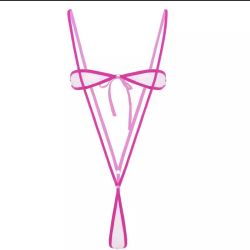 Sexy Micro Bikinis Bandage Transparent Lace Bathing Suit Extreme Erotic ...