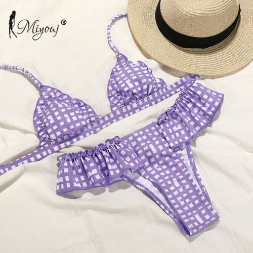 Miyouj Push Up Bikinis Female Biquini Floral Swimwear Women Bathing